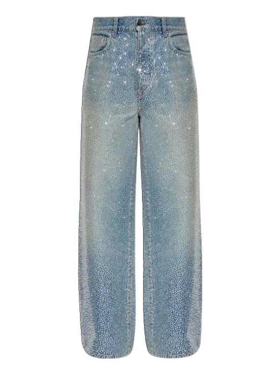 AMIRI Amiri Embellished Straight-Leg Jeans